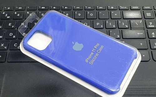Силиконовый чехол Silicone Case iPhone 11pro Cobal