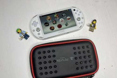 PS Vita Slim Glacier White (белая) 128GB прошитая