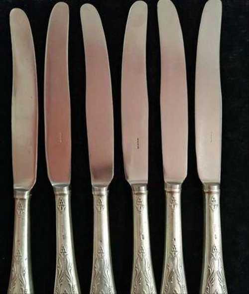 Ножи столовые серебро 875 6 шт