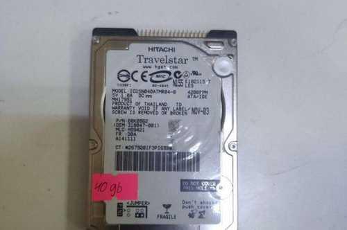 Жесткий диск для ноутбука HDD 2.5" IDE Hitachi 40G