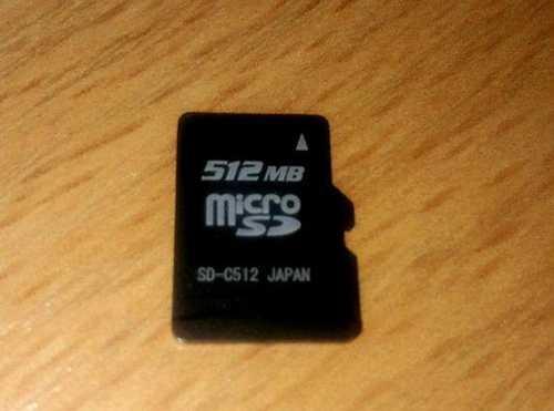 Карта памяти microsd 512