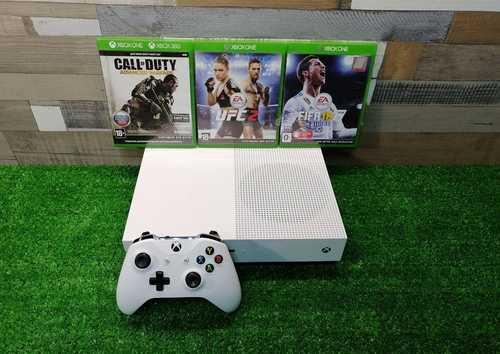 Xbox One S 500Gb + Игры 4шт