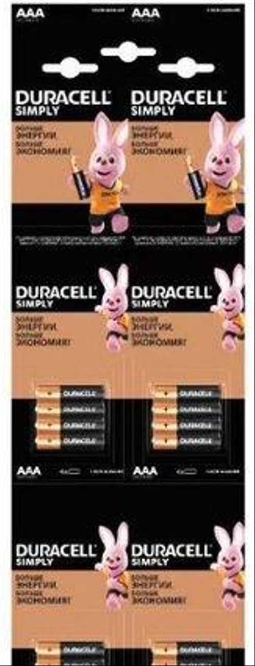 Батарейка Duracell LR03/ (2Х10) BL MN2400 Отрывной