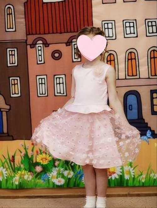 Детское нарядное платье р.134