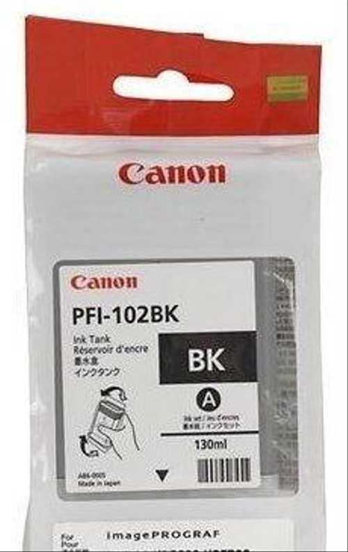 Картридж PFI-102BK для плоттер Canon черный