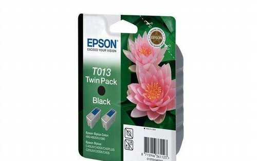 Картридж epson T013 черный двойная упаковка