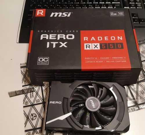 Видеокарта MSI rx550 aero 2GB