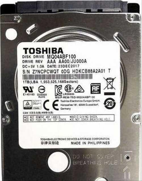 Жесткий диск Toshiba MQ04ABF100 HDD 2,5 1TB