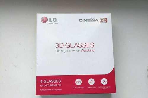 Очки для телевизора LG 3D LG glasses 4шт