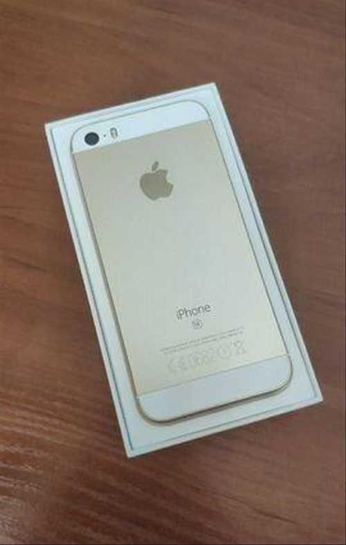 Телефон iPhone SE gold 32gb