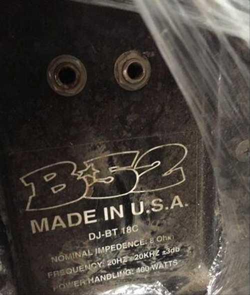 Акустические колонки B-52 DJ-BT 18C Made in USA
