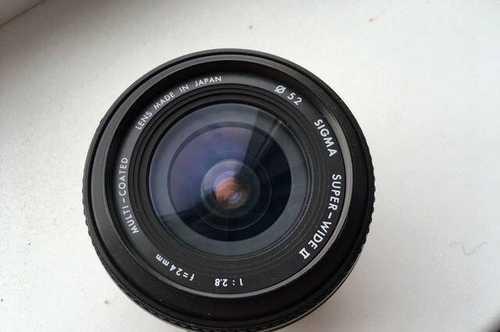 Sigma AF Super-Wide II 24mm f2.8 MC Macro Canon EF