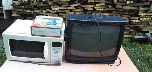 Телевизор, микроволновая печь