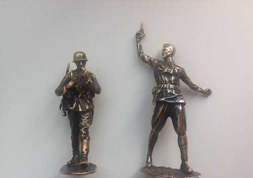 Фигурка солдатика, бронзовые статуэтки, скульптура