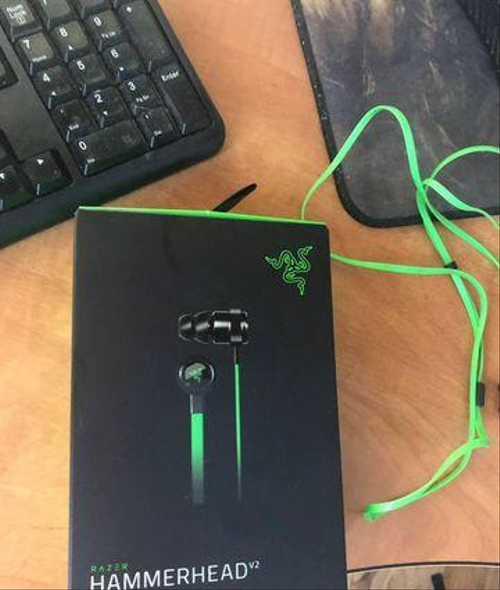 Наушники razer hammerhead v2