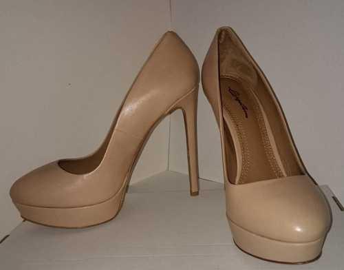 Туфли из натуральной кожи на высоком каблуке