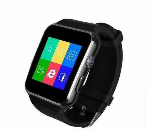 Умные часы Smart Watch X6 в коробке черные