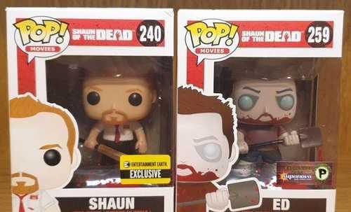 Funko pop Shaun 240 + Ed 259