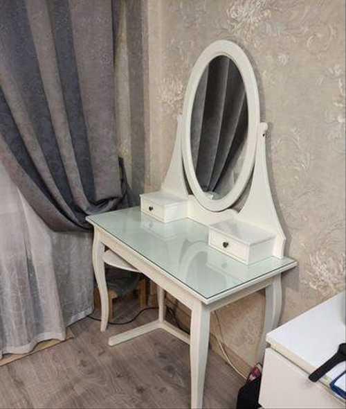 Туалетный столик Hemnes IKEA с зеркалом