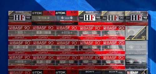 Аудиокассеты кассеты Sony 90 HF новые распечатаные