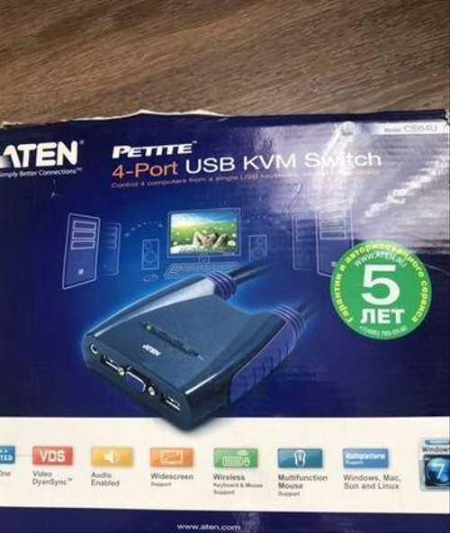 Переключатель KVM Aten CS64UZ-AT