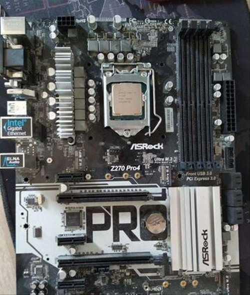 Материнская плата Asrock Z270 pro4