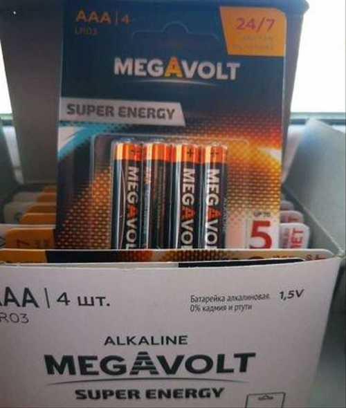 Батарейки алкалиновые Megavolt AA 2шт. LR 6 ааа 4