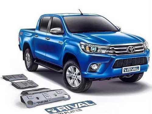 Полный комплект усиленных 6мм AL защит Hilux Revo