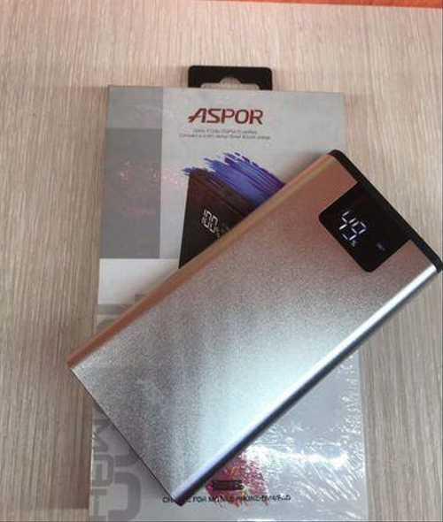 Внешний аккумулятор aspor 10.000 mah