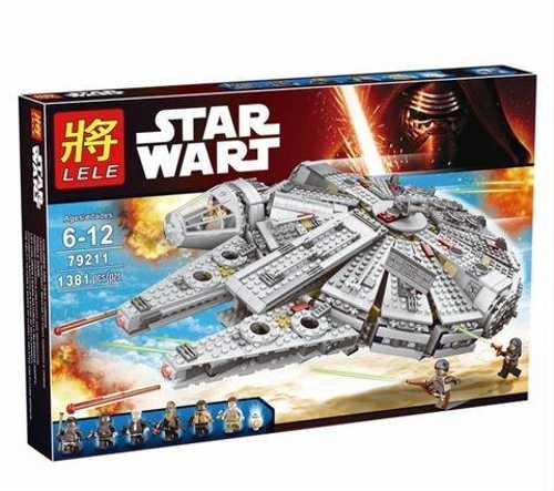 Лего lele Star Wart "Сокол тысячелетия" 1381 дет