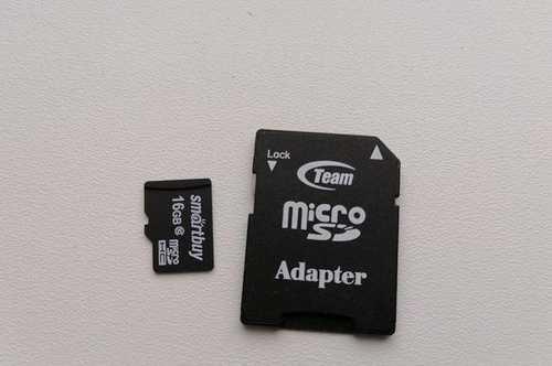 Карта памяти SmartBuy microsdhc Class 10 16 GB