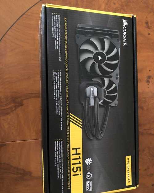 Новая водянка corsair h115i (2x140*140/ 280mm)