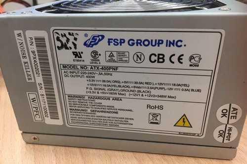 Схема fsp group inc atx 400pnr