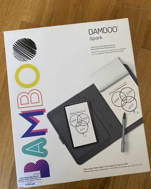 Перо Wacom Bamboo Spark с чехлом для планшета