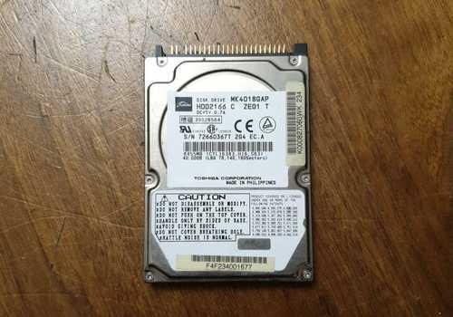 Жесткий диск 2.5 ide toshiba 40Gb