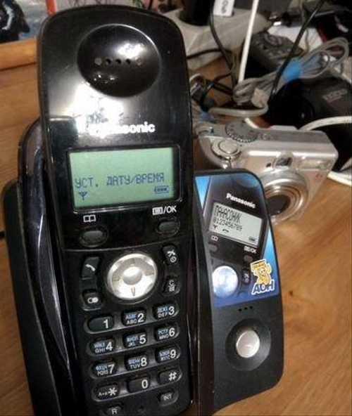 Телефон стационарный с радиотрубкой и аон