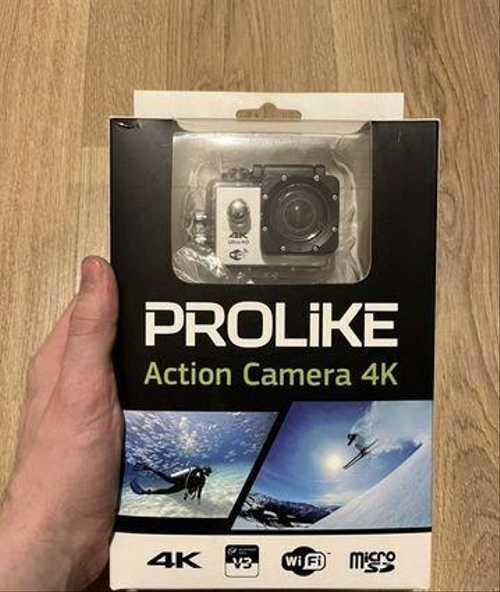 Экшн-камера Prolike 4K, серебро