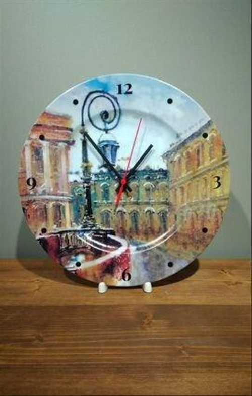 Часы настенные фарфоровые "Санкт-Петербург"