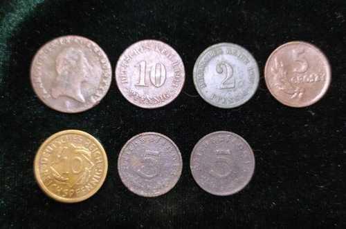 Старые иностранные монеты
