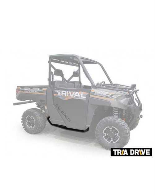 Защита порогов Rival на квадроцикл Polaris Ranger