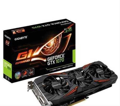Видеокарта Gigabyte Nvidia GeForce GTX1070 8GB G1