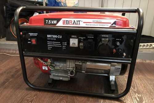 Генератор Brait BR7500-CU (7 кВт, ручной стартер)