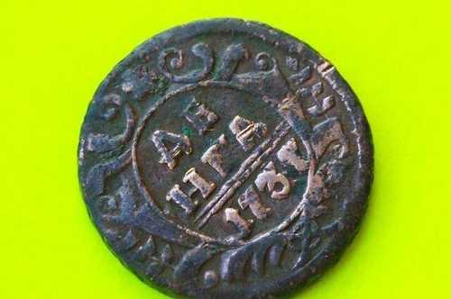 Денга/деньга 1737 года - оригинал царской монеты