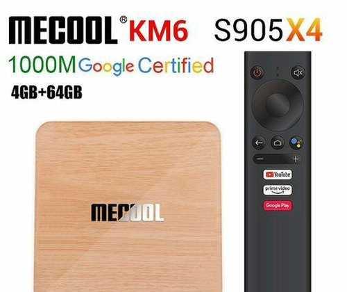 Приставка Андроид TV box, mecool KM6 deluxe, 4/64