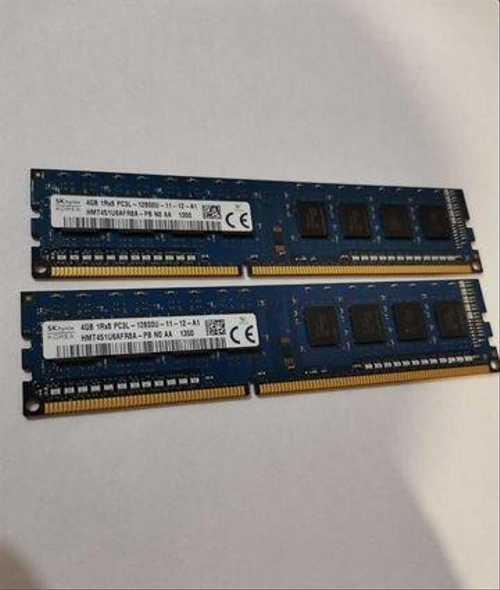 DDR3 4Gb (2шт) Hynix (HMT451U6BFR8A)