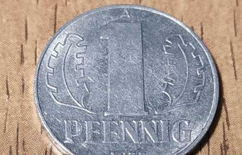 Монеты гдр 1 пфенинг