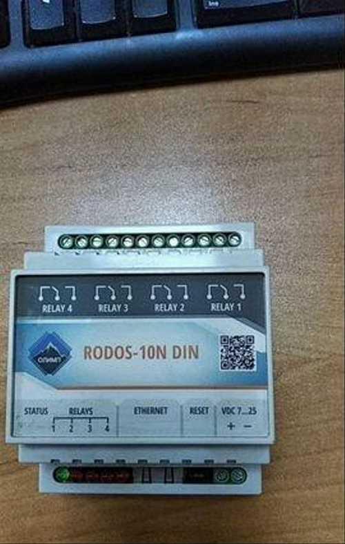 Rodos-10N Ethernet реле на DIN рейку на 4 канала