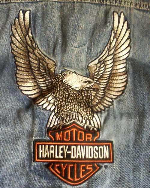 Harley Davidson джинсовая куртка, оригинал, 4XL