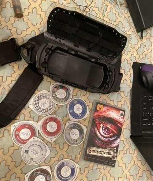 PSP набор чехол и игры
