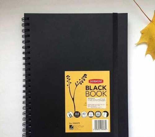 Скетчбук с чёрной бумагойDerwent Black Book A4